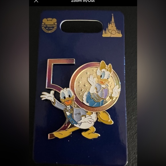 Disney | Accessories | Disney 5th Anniversary Donald And Daisy Pin ...